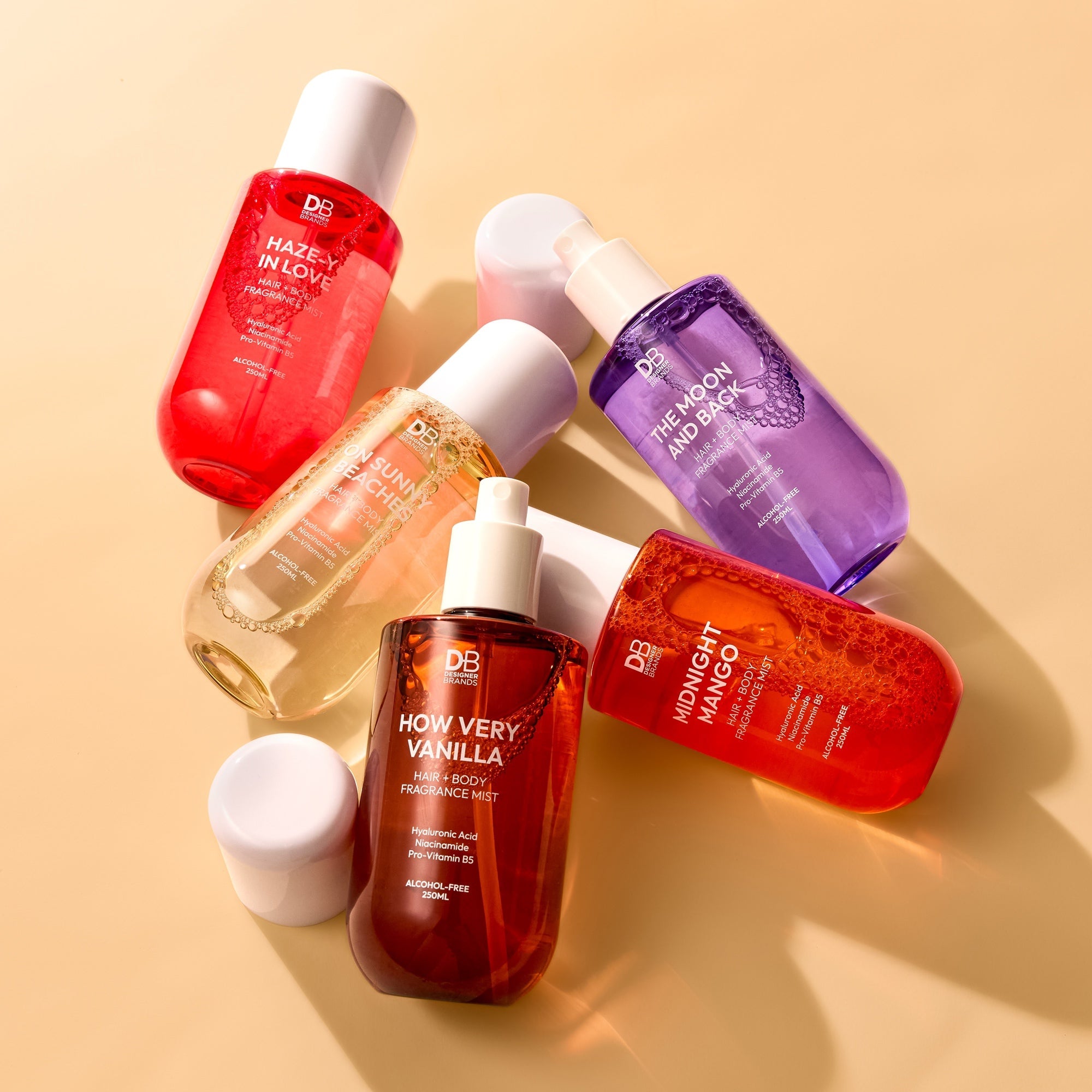 Hair Perfume & Body Fragrance Mists: 100% Alcohol-Free | DB Cosmetics